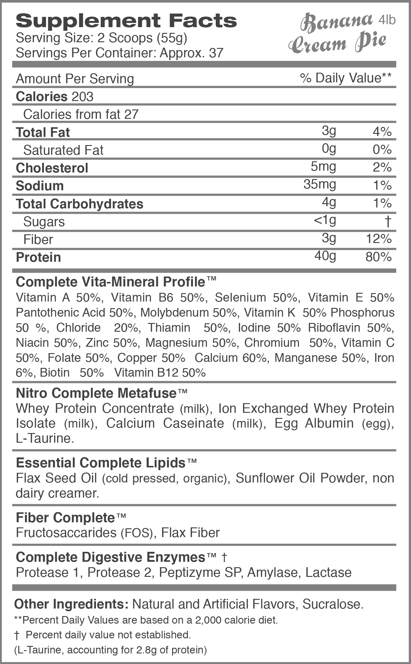 Optimum Health Nutrition™ — Pro Complete 40 is a Great Tasting, easy-to ...